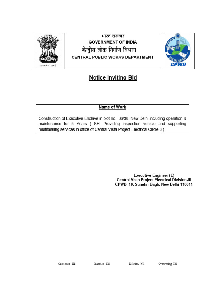 Format of tender | Download Free PDF | Guarantee | Cheque