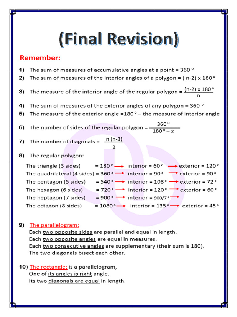 Geo Revision | PDF