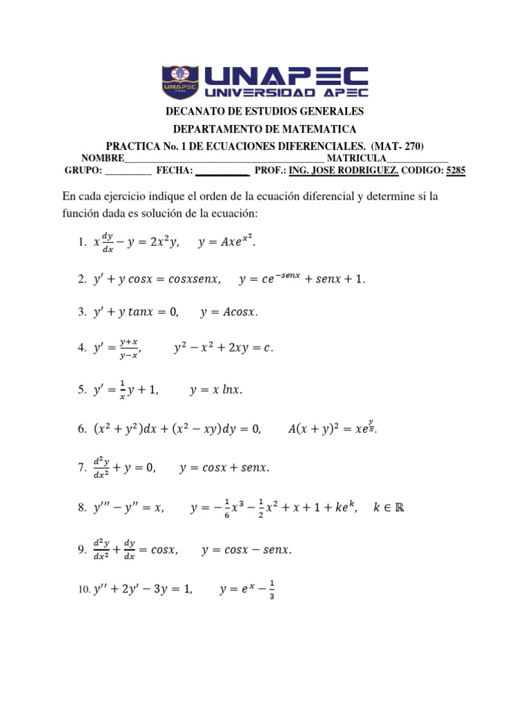 Practica 1 Mat-270 | PDF