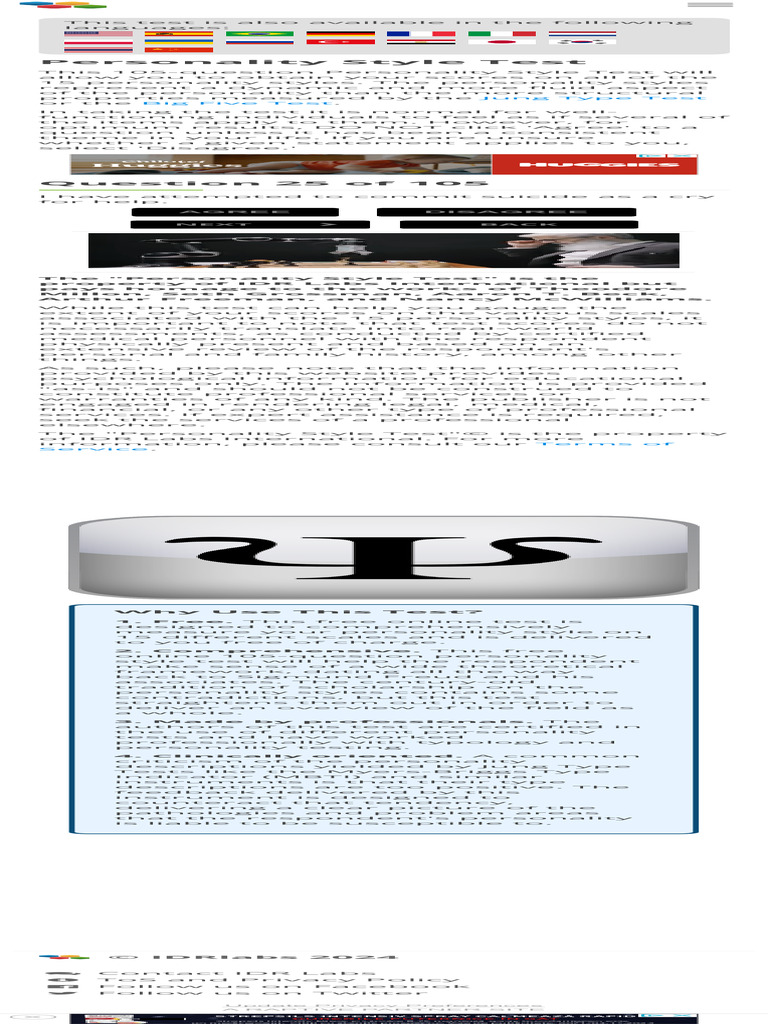 Personality Style Test Download Free Pdf Behavioural Sciences