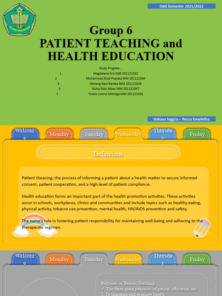 Salin-Group 6 English | PDF | Health Education | Patient