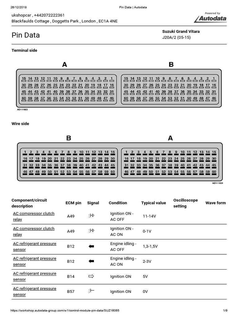 Suzuki Grand Vitara SZ - J20a - 2.0 - 2005-11 | PDF | Throttle | Mechanical Engineering