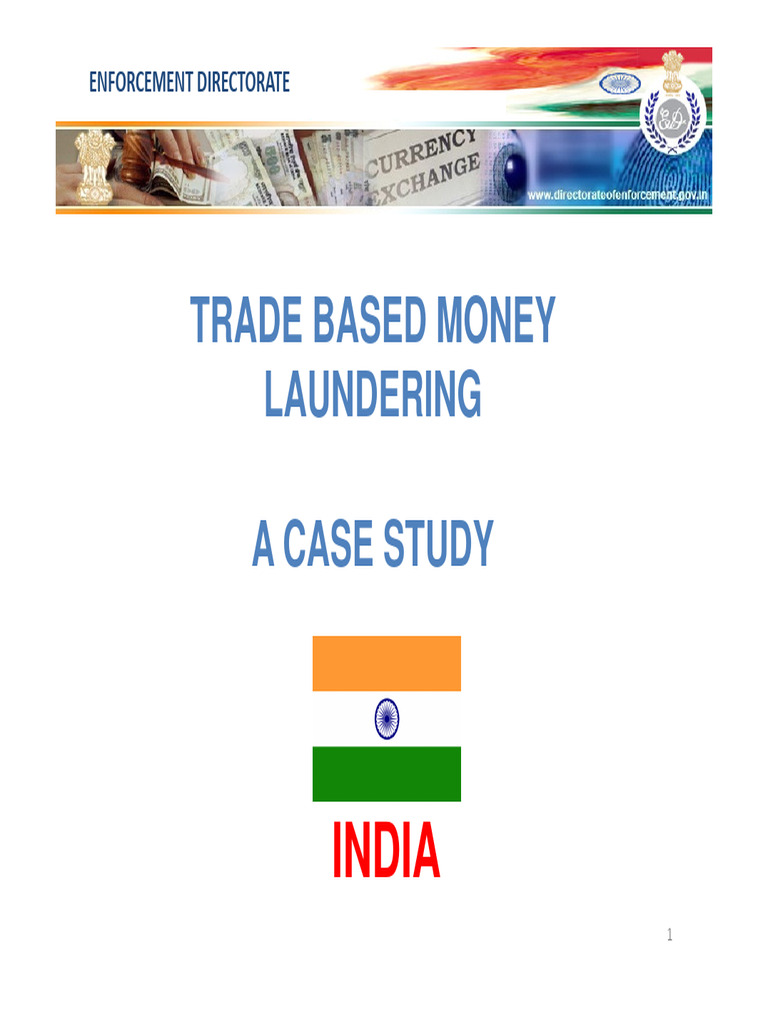 Trade-Based Money Laundering in India | PDF | Money Laundering ...