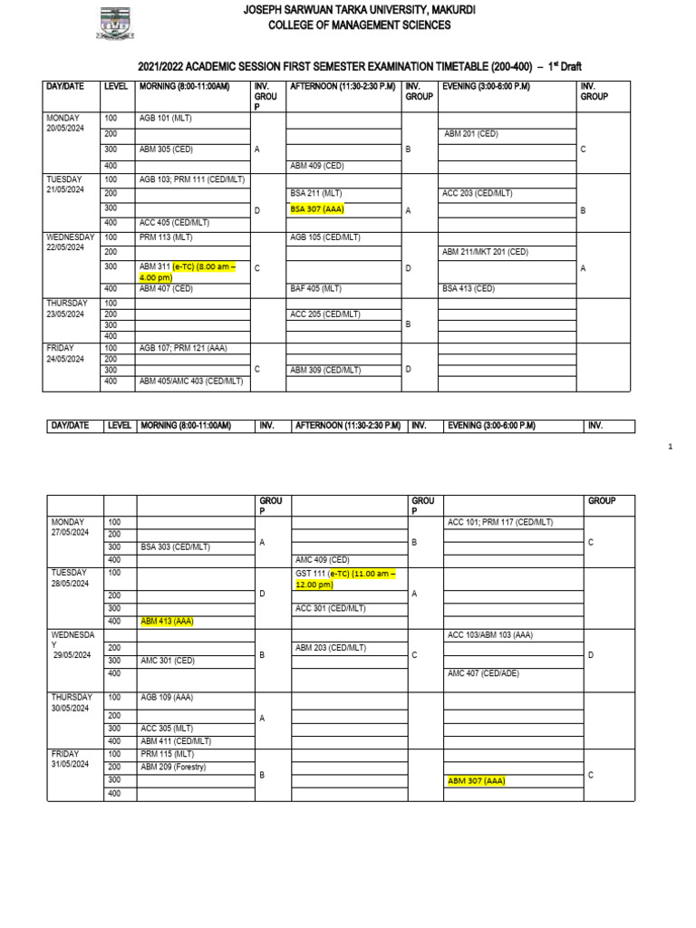 NESA 2025 Examination Timetable | PDF | Academia | Educational Institutions