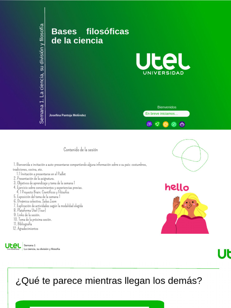 BFC - S1¡Bienvenido A Tu Curso! Semana 1 | PDF | Método científico | Teoría