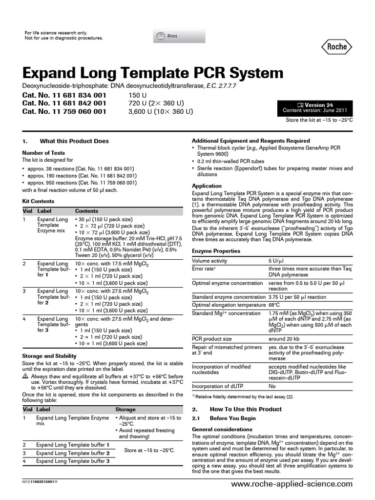 PCR Kit for Advanced Researchers | PDF | Polymerase Chain Reaction ...