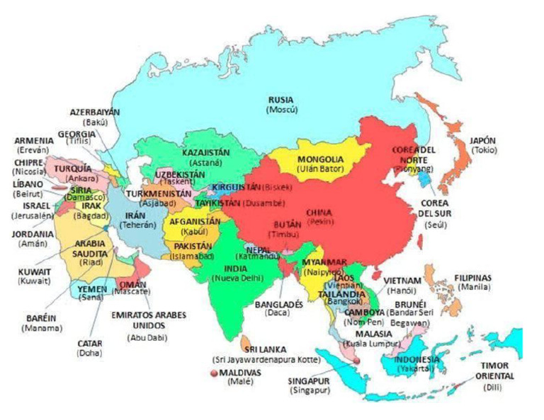 Mapa de Asia Politica | PDF