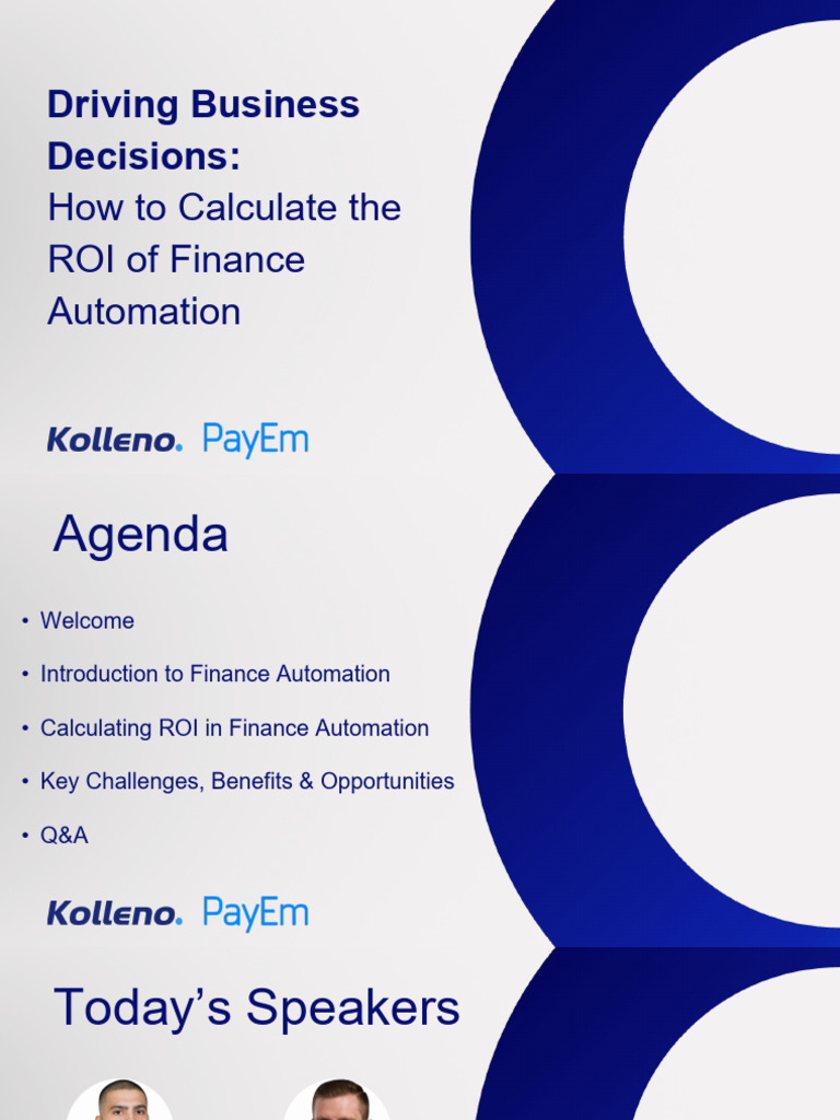 How To Calculate The Roi Of Finance Automation Pdf Automation