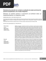 Protocolo Diagnóstico de Desnutrição Hospitalar Utilizando A GLIM | PDF ...