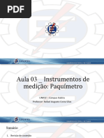 Leitura Paquimetro Polegada | PDF | Metrologia