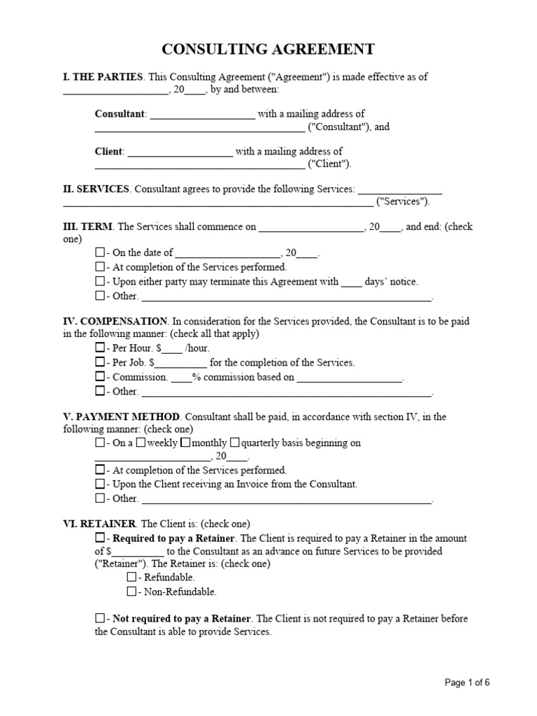 Consulting Agreement | Download Free PDF | Arbitration | Trade Secret