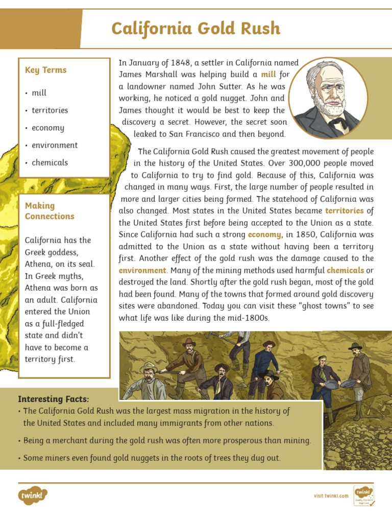 California Gold Rush Overview | PDF | Gold Rushes | California