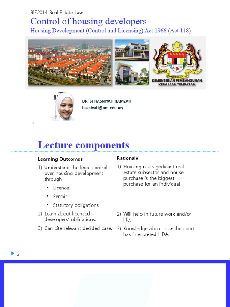 7 Bie2014 Hda Control of Housing Developers | PDF | License | Audit