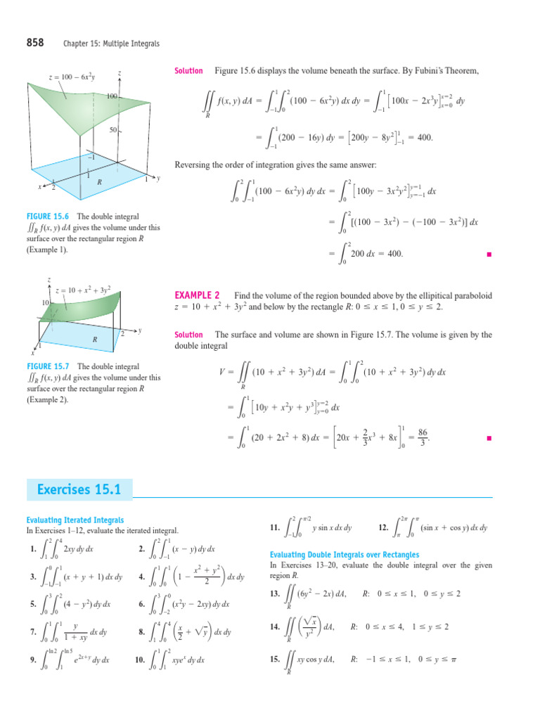 Chapter 15 | PDF | Integral | Cartesian Coordinate System