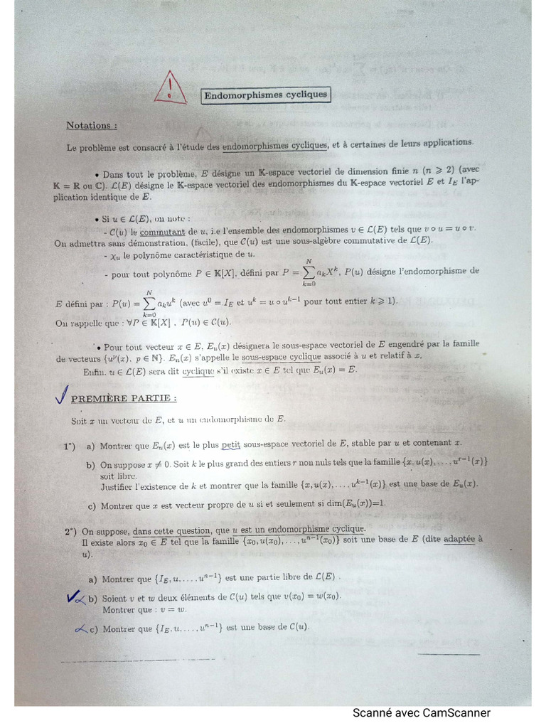 Problèmes Algebre | PDF