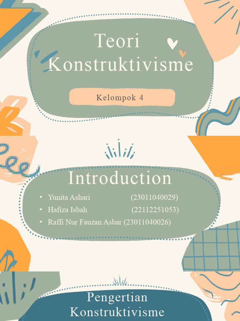 Kelompok 4 (Teori Konstruktivisme) | PDF