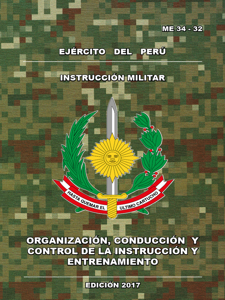 Me 34-32 Organizacion y Conduccion y Control de La Inst. y Ento 2017 | PDF | Planificación | Militar