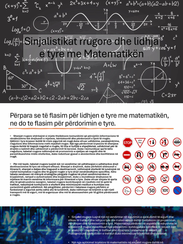 Sinjalistikat Rrugore Dhe Lidhja e Tyre Me Matematiken | PDF