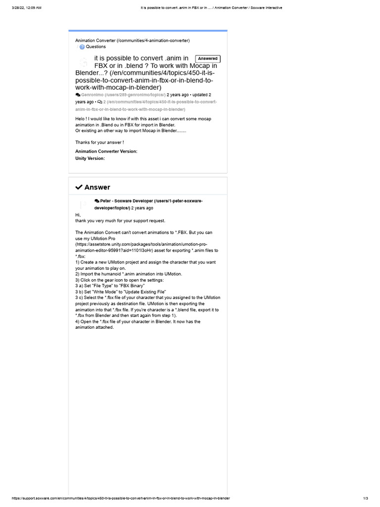 Convert .anim to FBX for Blender | PDF | Blender (Software) | System Software