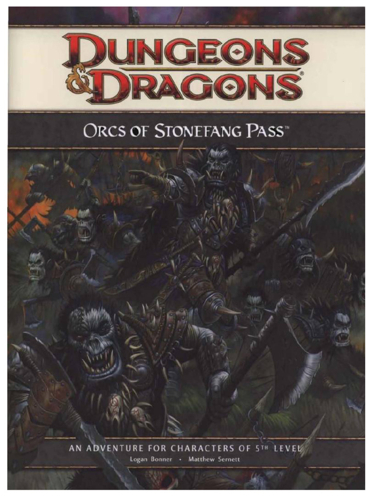 LVL 5 Quest - Orcs of Stonefang Pass | PDF