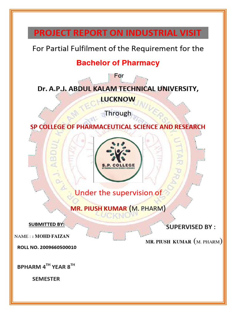 Faizan's Industrial Visit Report | PDF | Tablet (Pharmacy) | Packaging ...