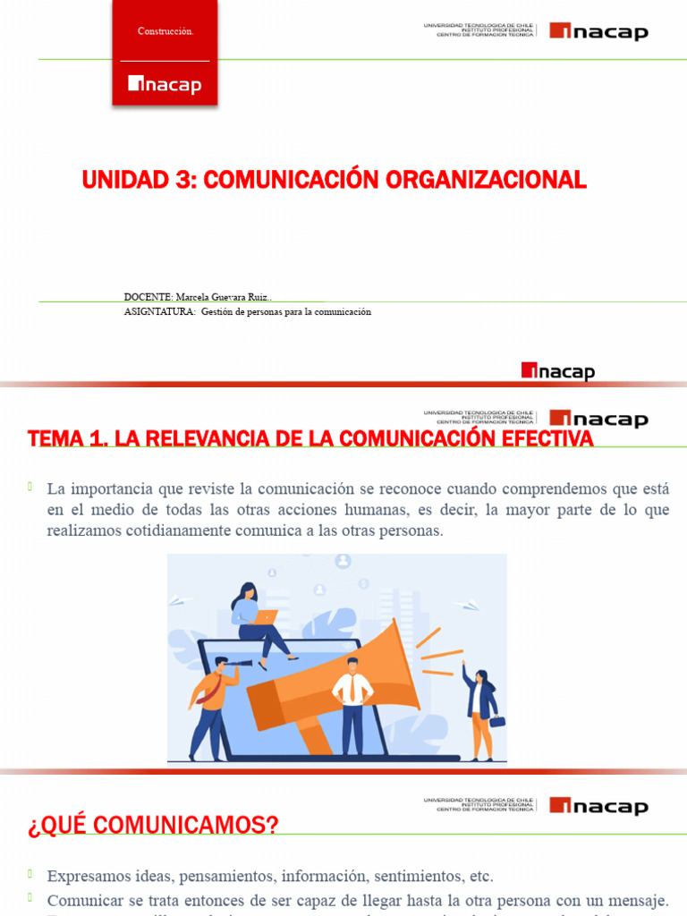 Unidad 3 GPPC Comunicación | PDF | Comunicación | Conceptos psicologicos
