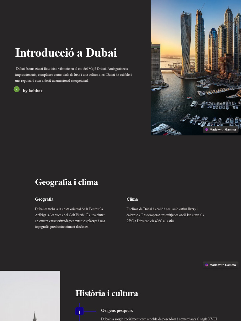 Introduccio A Dubai | PDF