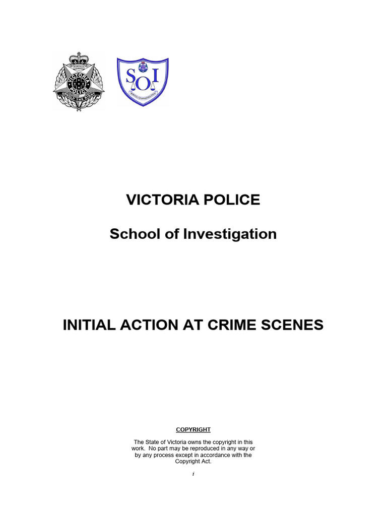 initial action | Download Free PDF | Crime Scene | Crimes