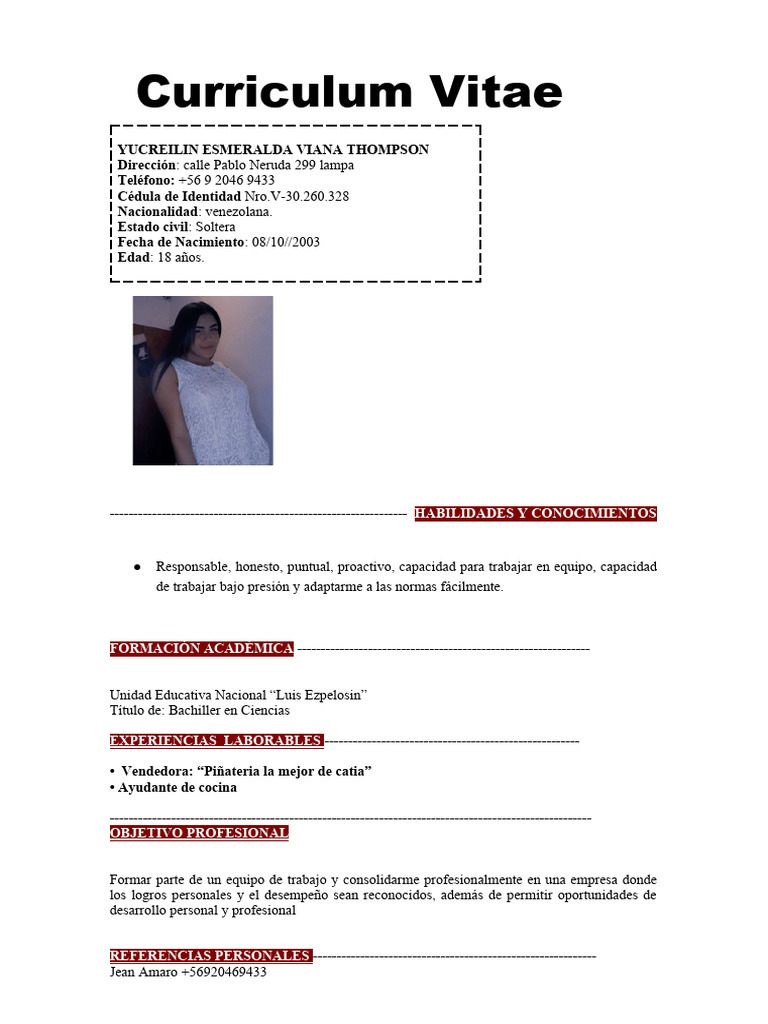 Curriculum Nicol | PDF