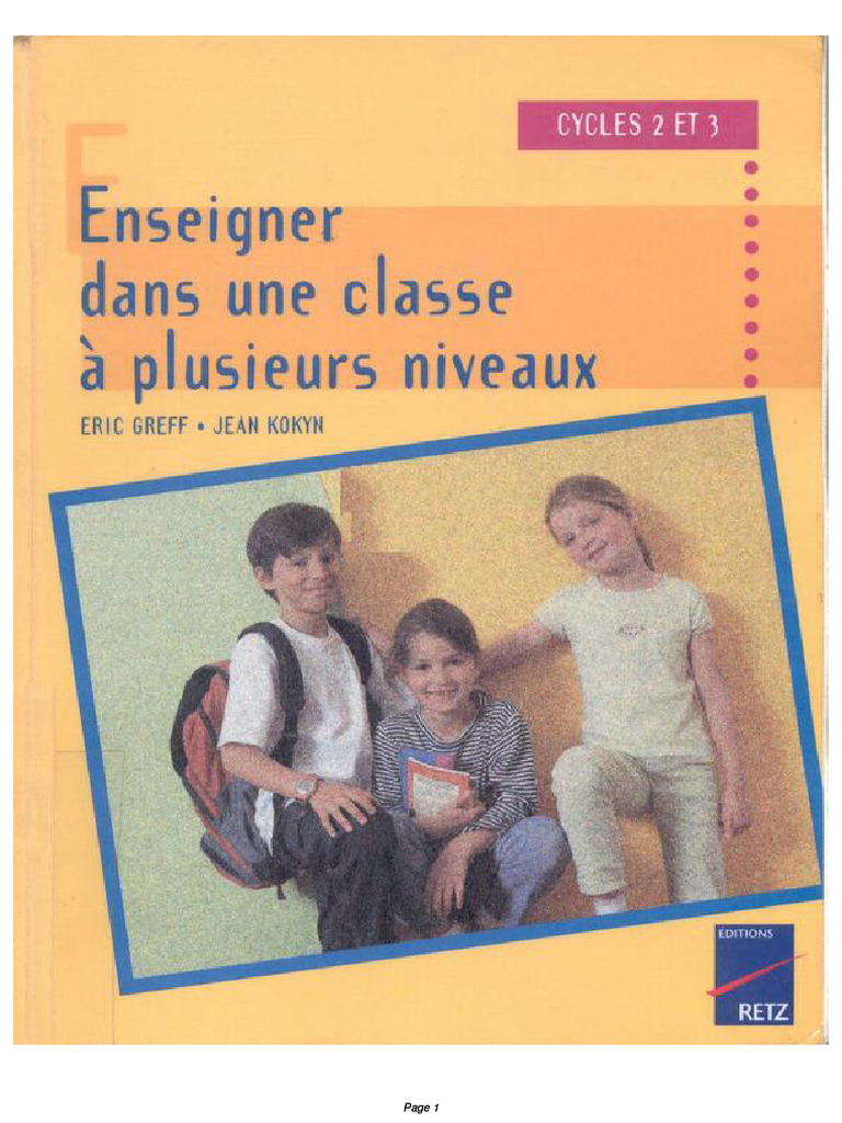 RETZ Enseigner Dans Un Double Niveau | PDF | Cooking, Food & Wine