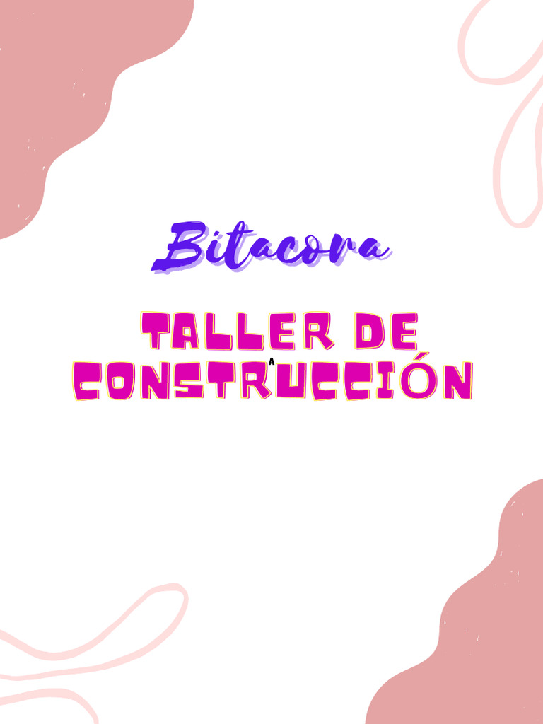 1-8 Bitacora Taller de Construcción | PDF | Fundación (Ingeniería ...