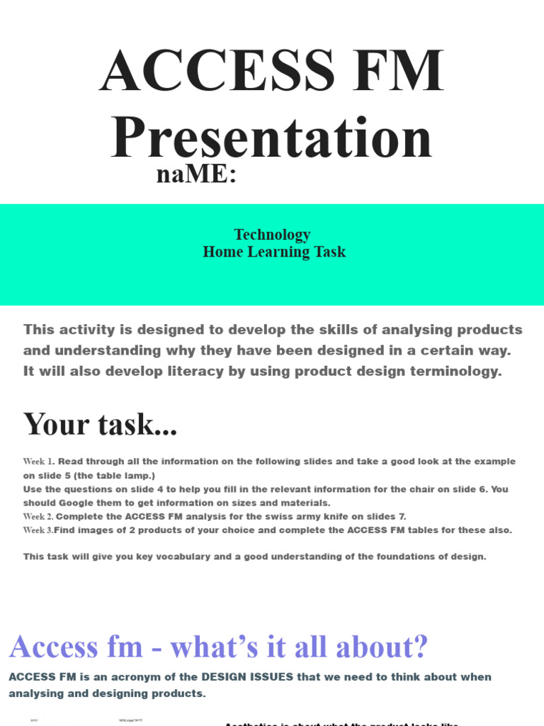 ACCESS FM Presentation Final | PDF