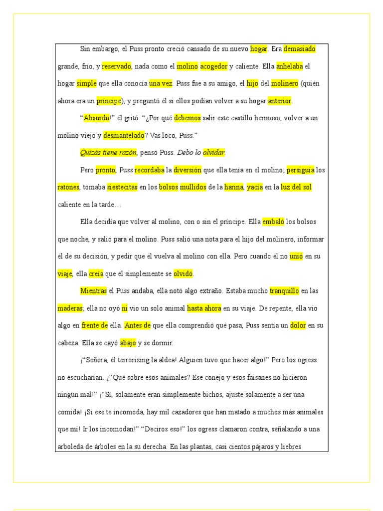 Puss in Boots Spanish | PDF