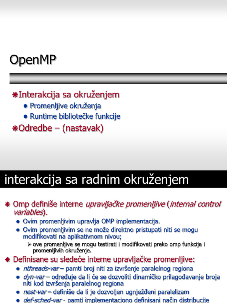 OpenMP (3) 2023 | PDF