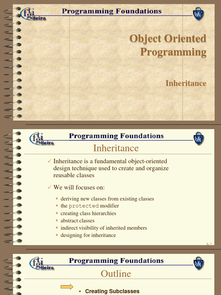 OOP Lecture 03 - Inheritance | PDF | Inheritance (Object Oriented Programming) | Class (Computer ...