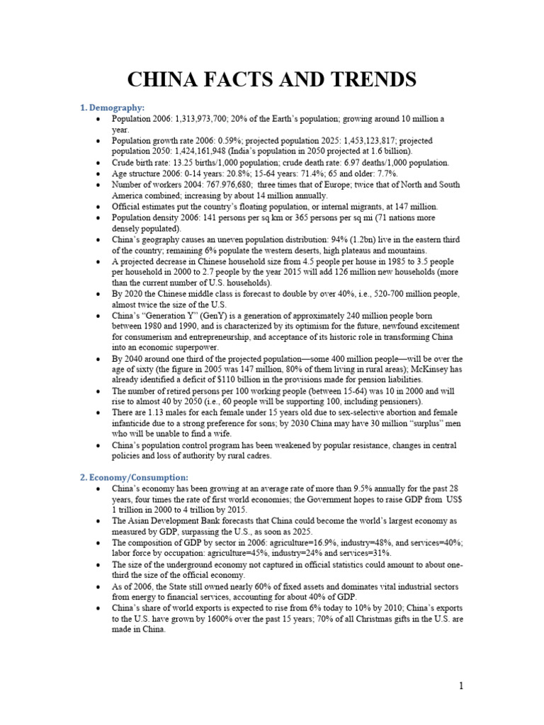 China Facts and Trends - 14 - 05 | PDF | China | World Politics