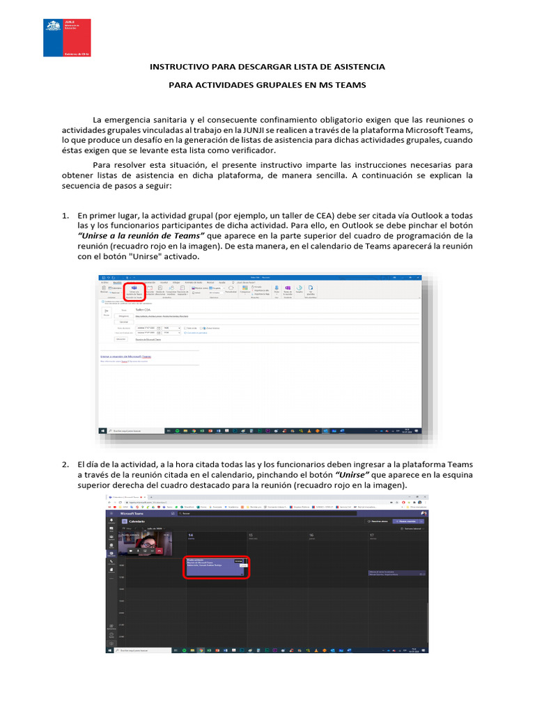 Instructivo para descargar listas de asistencia desde Teams | Descargar ...