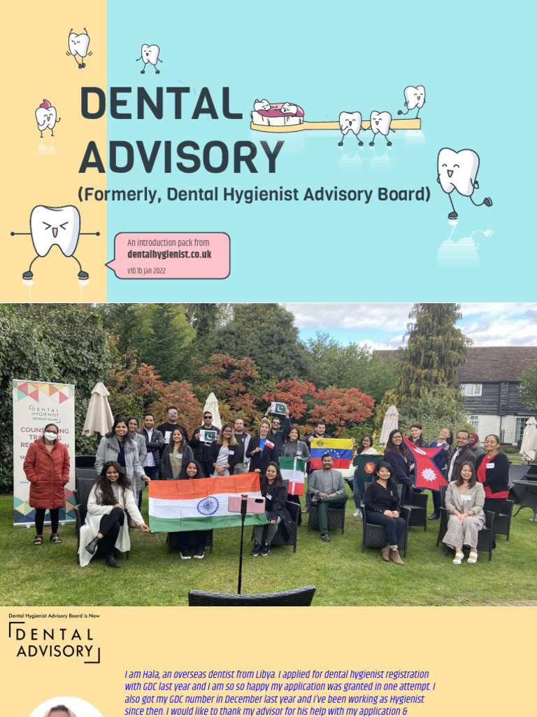 Dental Advisory - Intro v10.1b Jan-2022 | PDF | Dentistry | Dentist
