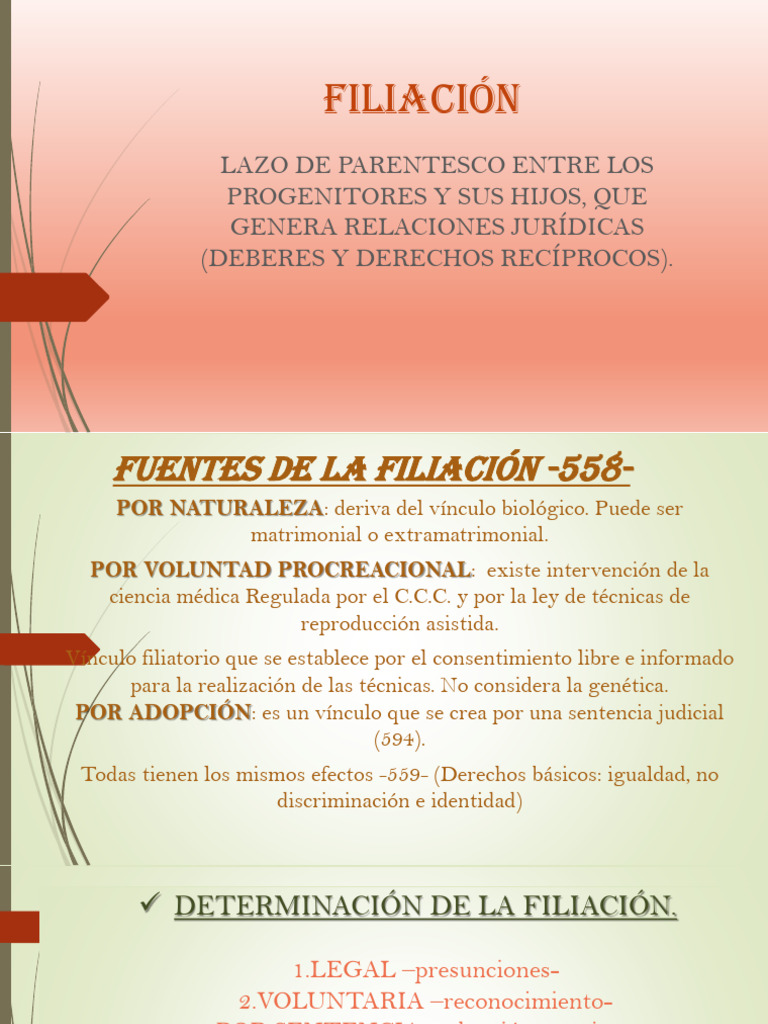 FILIACION | PDF | Instituciones sociales | Familia