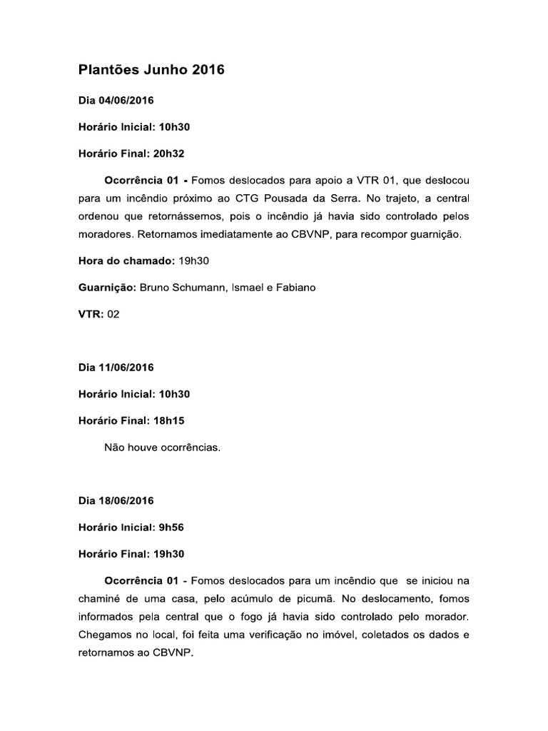 11 Relatorio Junho | PDF