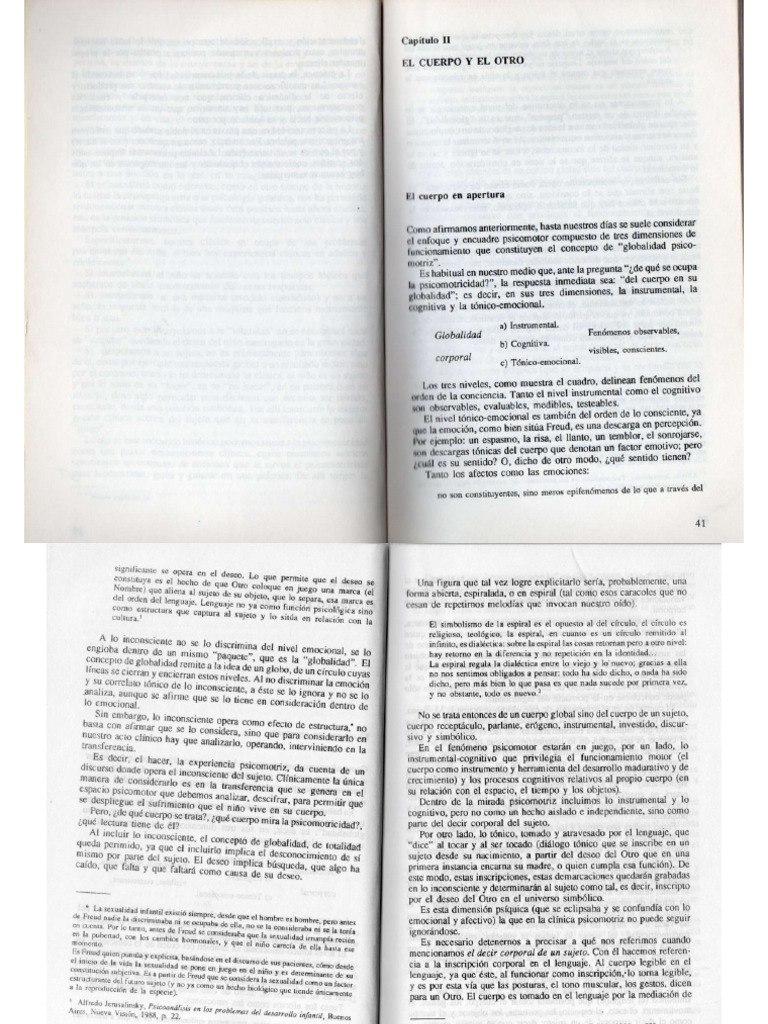 El Cuerpo y El Otro | PDF