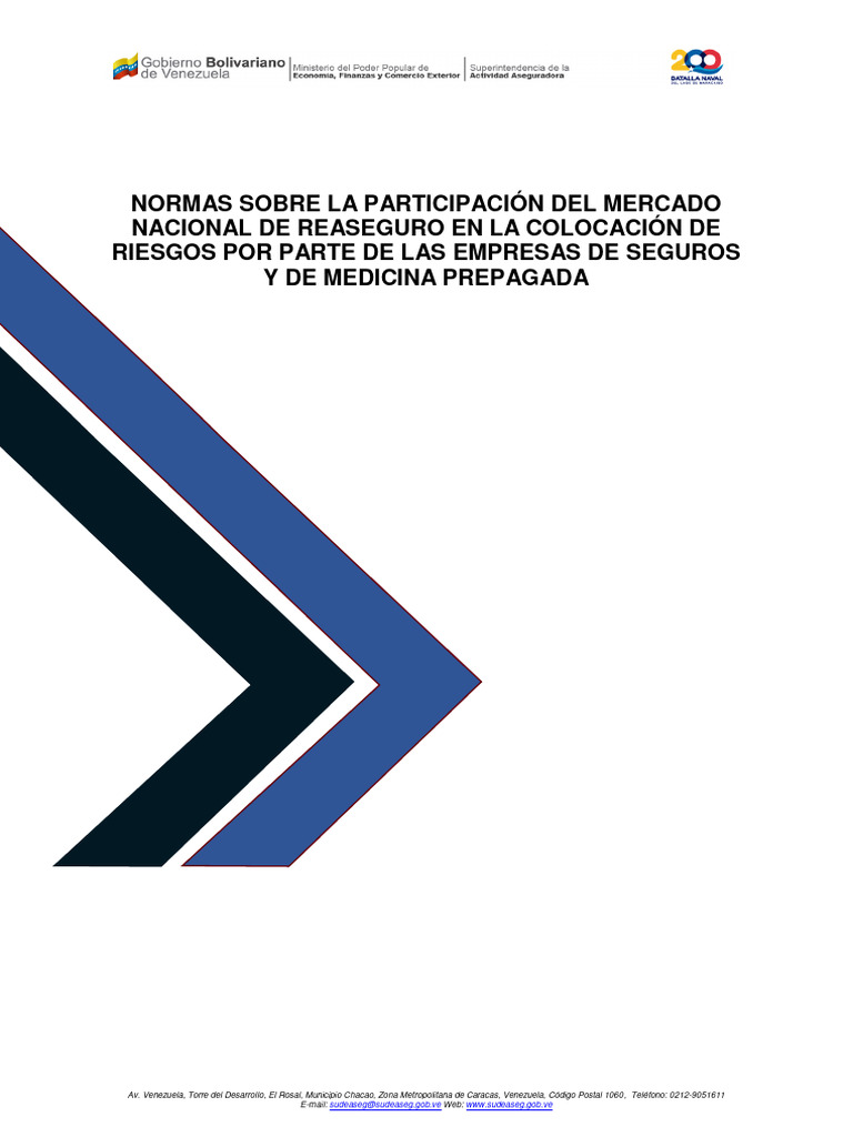 Normas Sobre La Participación Del Mercado Nacional de Reaseguro en La Colocación de Riesgos Por ...
