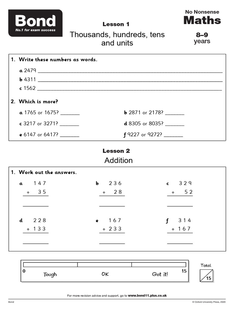 Maths Practice for Ages 8-9: Lessons 1-22 | PDF | Litre | Units Of ...
