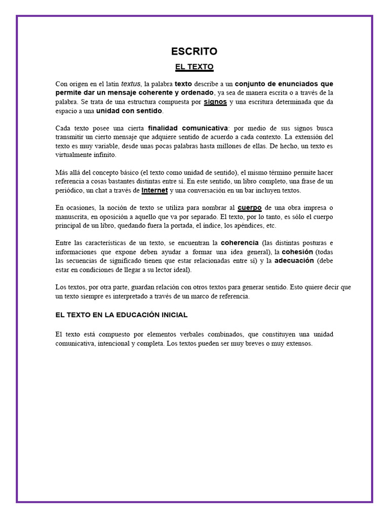 El Texto 13-05 | PDF | Escritura | Palabra