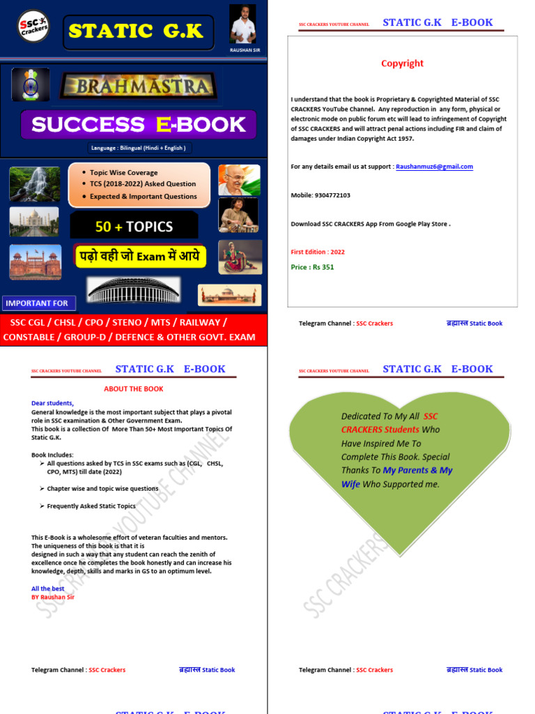 Static G.K: Success - Book | PDF | Dances