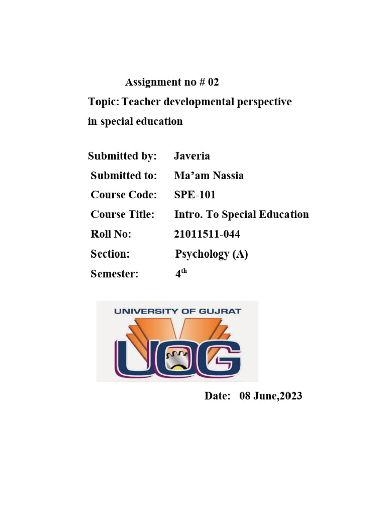 Assignment no-1 | PDF | Learning | Teachers