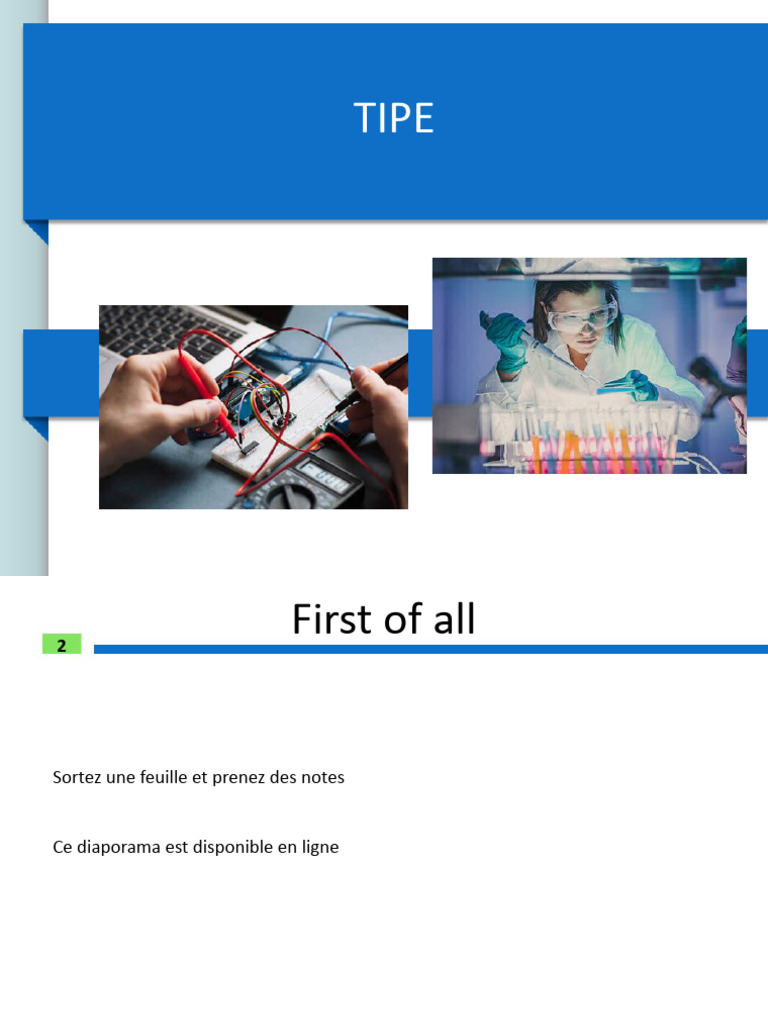 TIPE - Présentation 3 | PDF