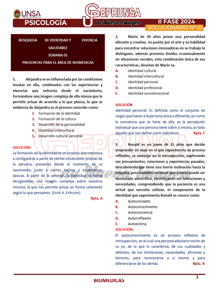psic 1 | Descargar gratis PDF | Autoestima | Violencia