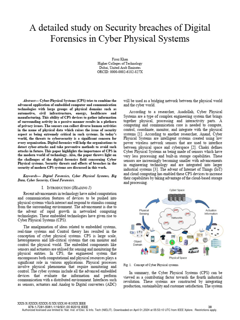 A Detailed Study On Security Breaches of Digital Forensics in Cyber ...