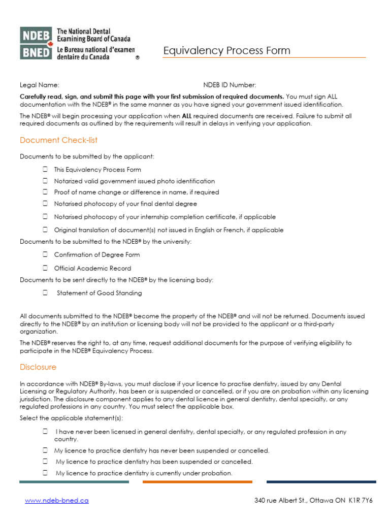 Equivalency Process Form 2022 | PDF | Identity Document | Notary Public